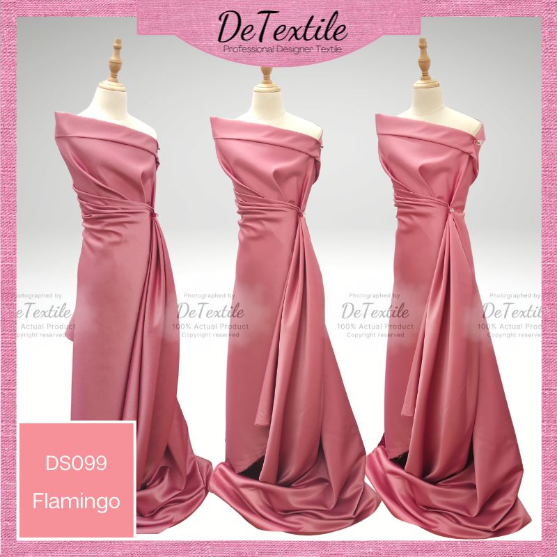 DeTextile Heavy Premium Duchess Satin Bridal Satin Fabric for Wedding ...