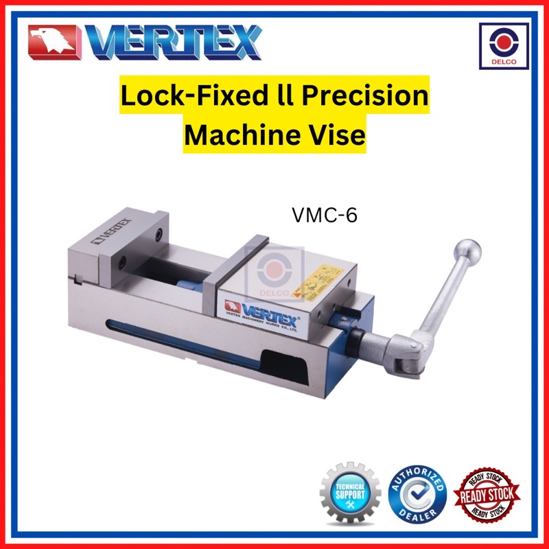 VERTEX TAIWAN VMC-6 150mm 6” Lock Fixed 2 Precision Machine Vise cnc vmc6 | Shopee Malaysia