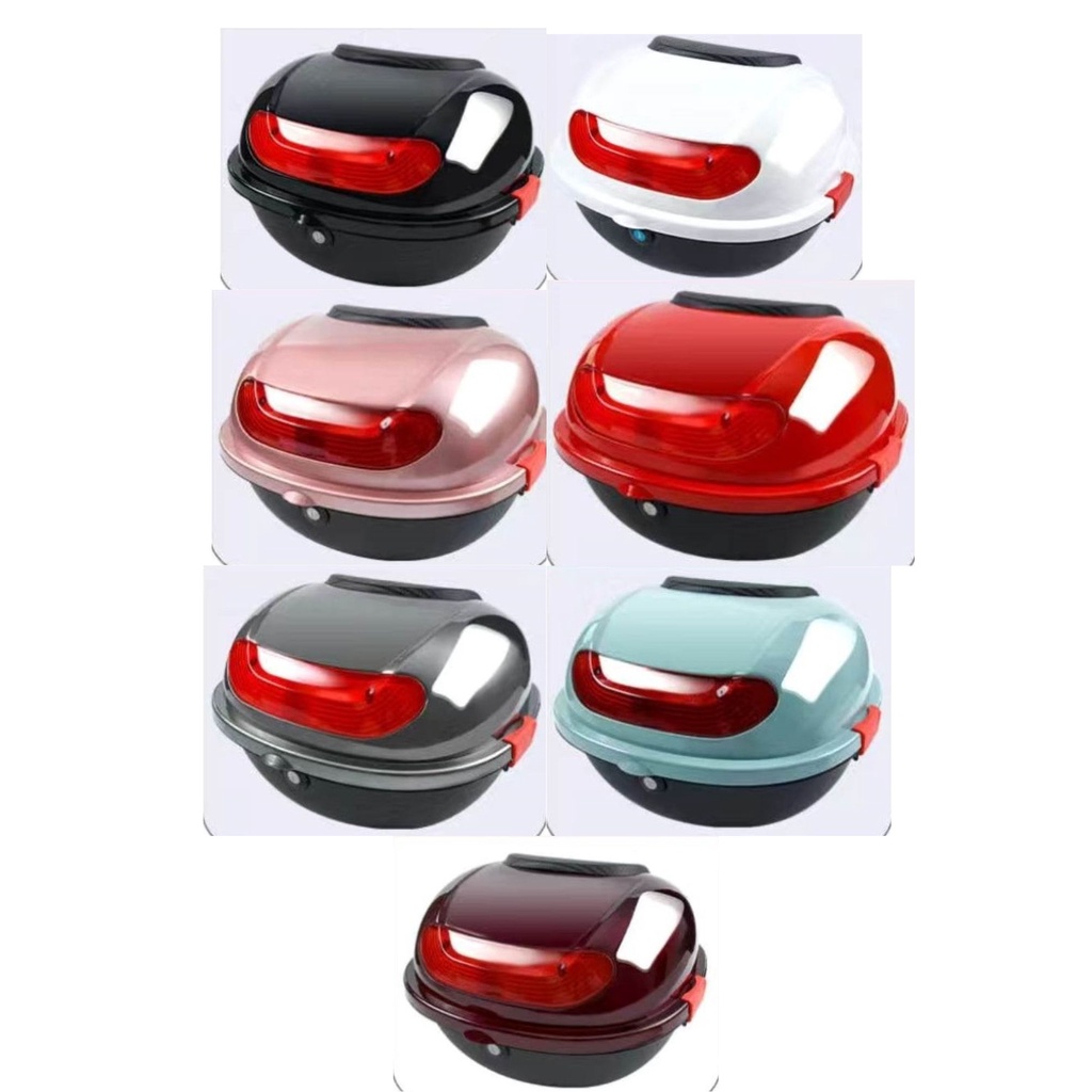 Motorcycle Luggage Box Motorbike Lock Storage Cargo Box waterproof Tail ...