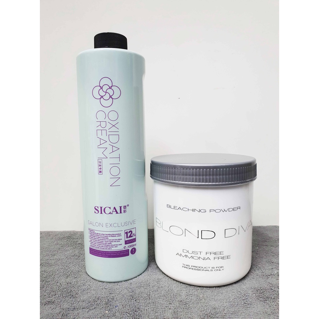 Developer 900ml And Bleaching Powder (BLOND DIVA) 500g | Shopee Malaysia