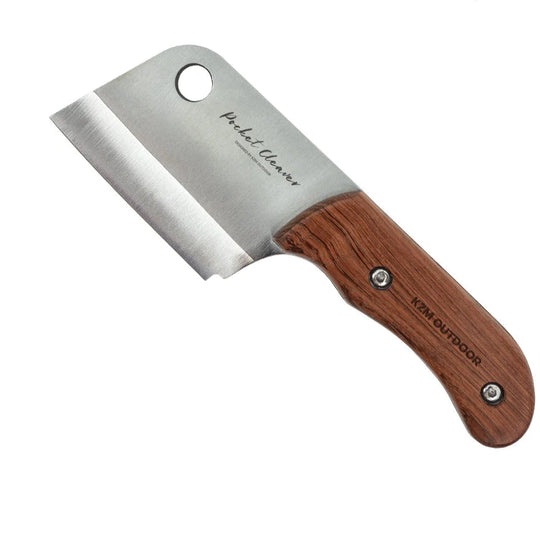 KZM Pocket Cleaver - Outdoor Camping Lightweight Stainless Steel Knife ...