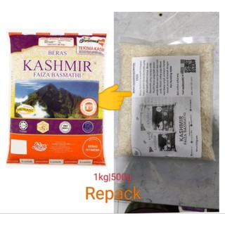 Faiza Beras Basmathi Kashmir 1kg (repack) | Basmati Rice | Shopee Malaysia