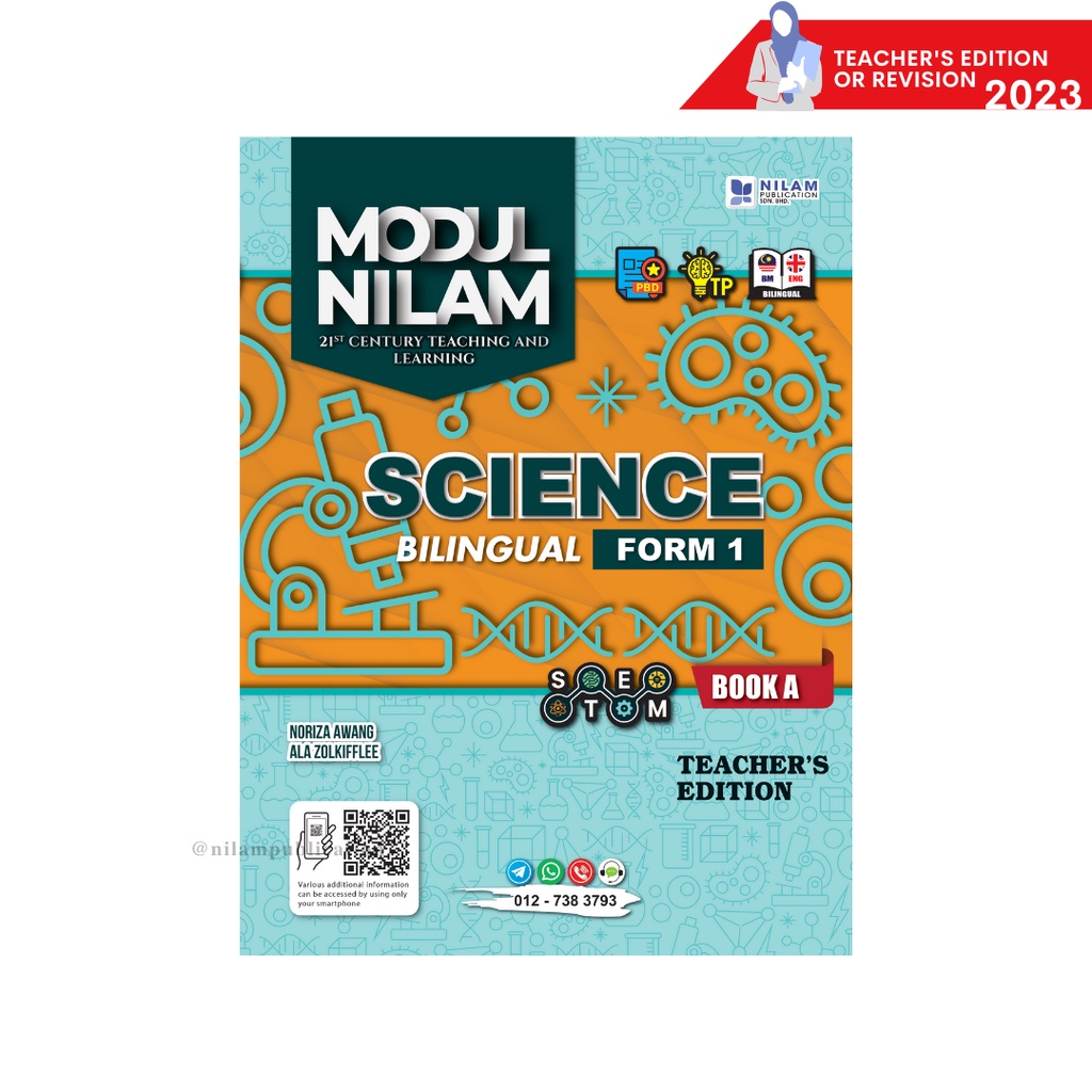 NILAM *EDISI GURU* Science Book A Form 1 (2023) Dwibahasa Bilingual ...