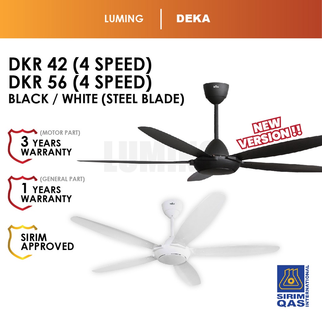 LMG_SIRIM DEKA DKR 56 42 Ceiling Fan 5 Blades Remote Control Fans AC ...