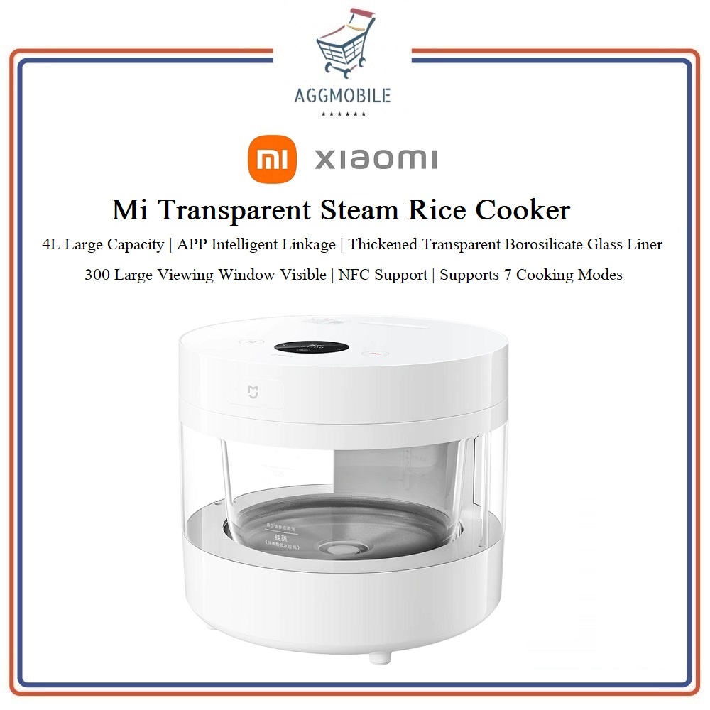 🔥[NEW] Xiaomi Mijia Transparent Steam Rice Cooker 4L MFB04M Electric ...