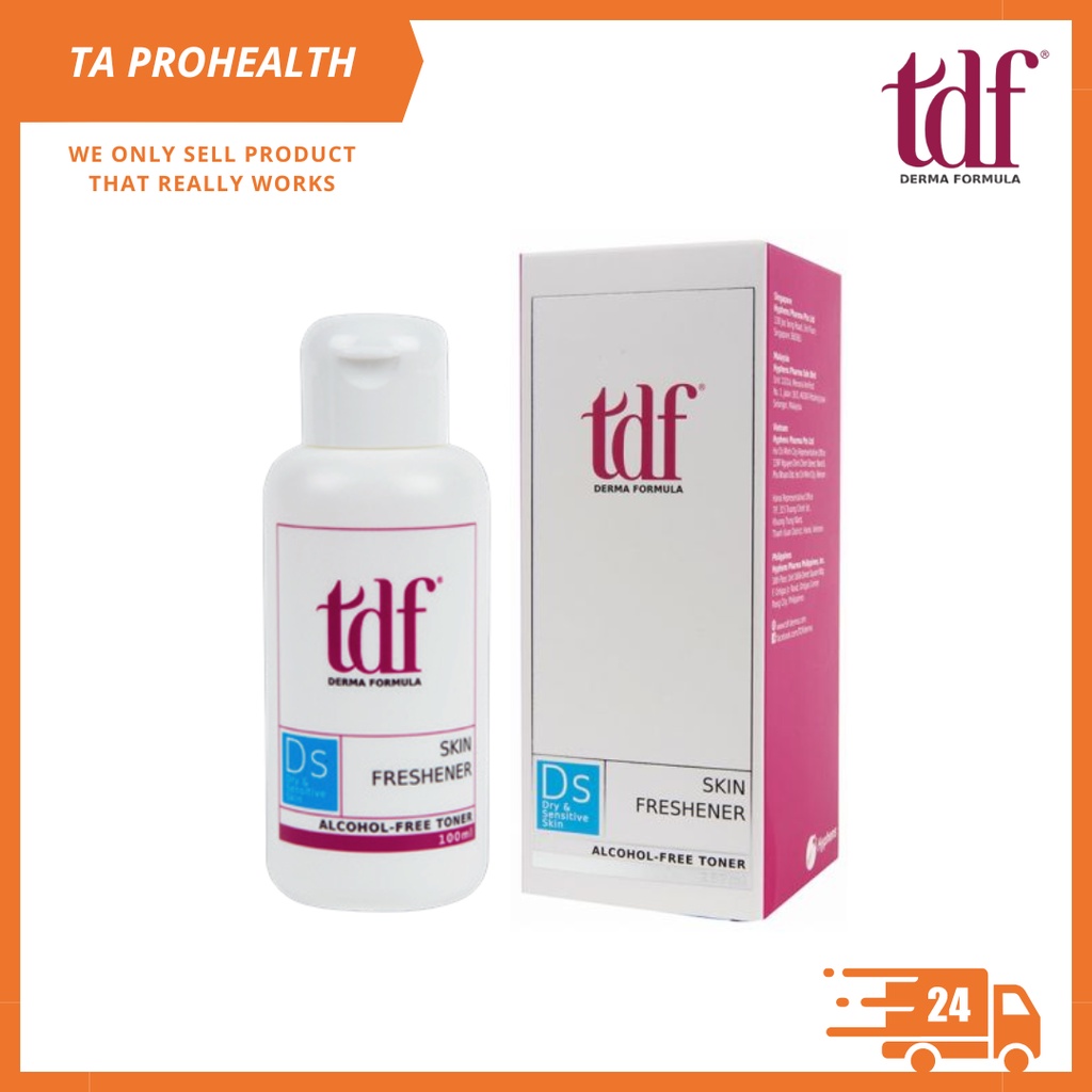 TDF Skin Freshener 100ml Alcohol Free Toner for Dry & Sensitive Skin ...