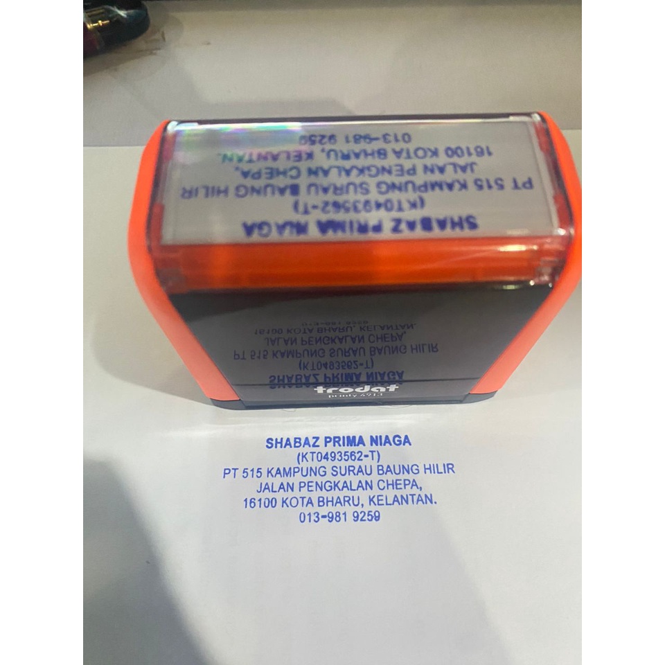 Cop Rubber Stamp Normal I Cop Bulat Self Ink | Shopee Malaysia