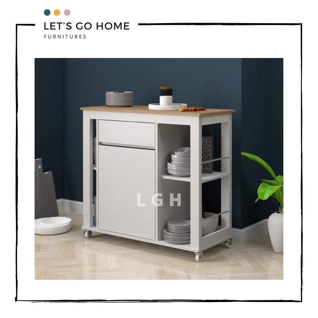 Multipurpose Kitchen Cart Kitchen Trolley Kitchen Island Table Modern ...