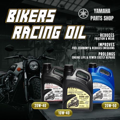 BIKERS RACING OIL 4T 20W40 / 20W50 / 10W40 Semi Synthetic Engine Oil 1 ...