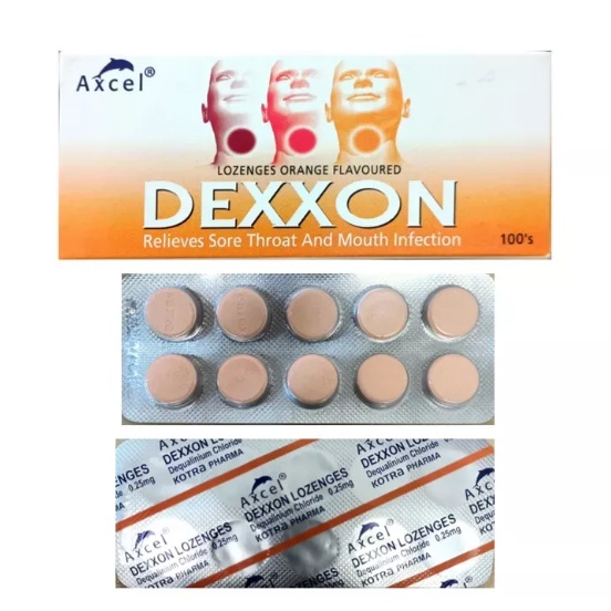 DEXXON SORE THROAT/ MOUTH INFECTION LOZENGES (ORANGE) 10'S (EXP:03/2026 ...