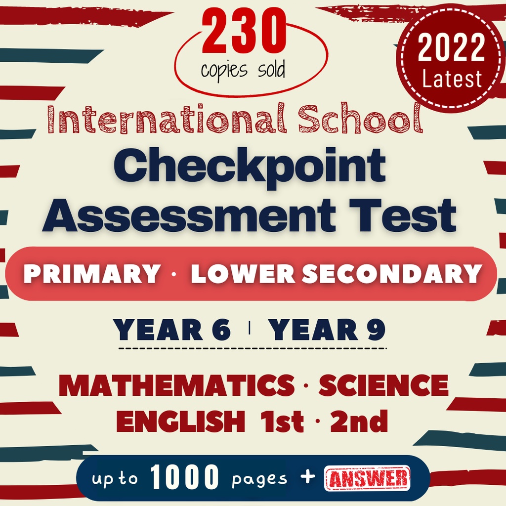 8🅿⭐ Cambridge Checkpoint Assessment Paper + Answer | Cambridge Past ...