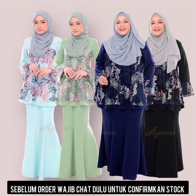 Baju Raya Dewasa Kurung Kain Kembang Edisi Raya 2024 / Natasha Kurung ...