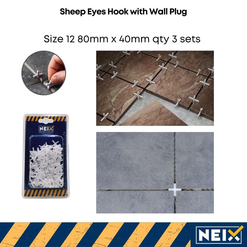 Standard floor tile cross Jubin Lantai Jubin Dinding 地砖十字架 | Shopee ...