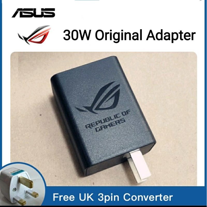 Asus ROG PHONE 30W Fullset Charger US Adapter With Ultimate Type-C To C USB Cable Support 30W ...