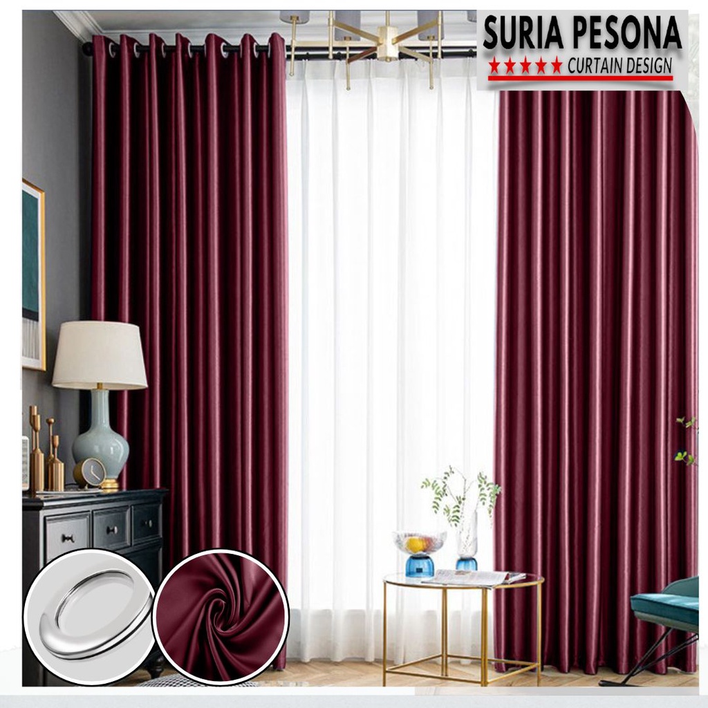G7-Ready Made Curtain!!!Siap Jahit Langsir ,Langsir RAYA Kain Tebal ...