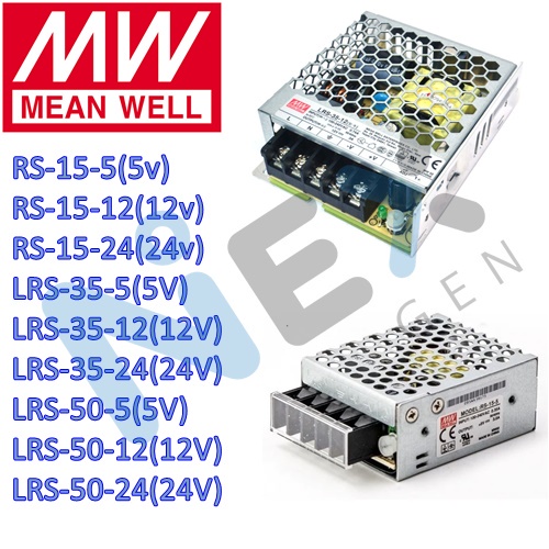 Mean Well DC Power Supply RS-15 LRS-35 LRS-50 Meanwell 5v/12v/24v | Shopee Malaysia