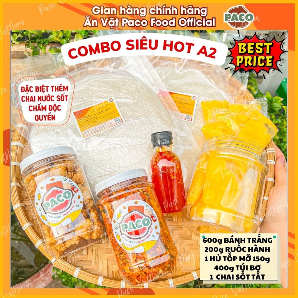 Super HOT COMBO A2 PACO FOOD includes 400g CHEESE BUTTER 600g rice ...