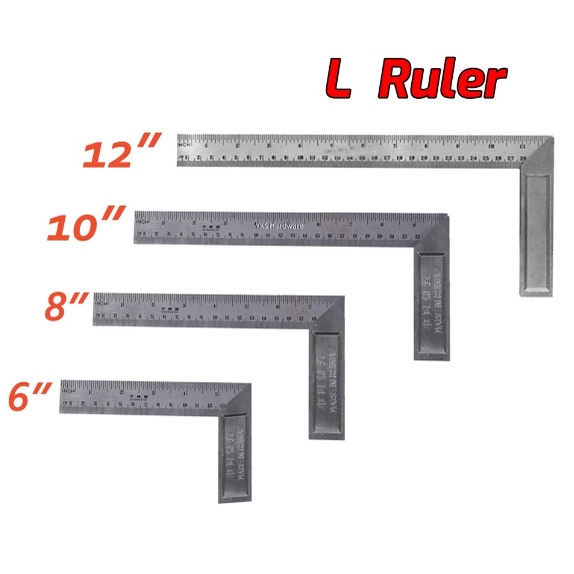 SESIKU L , L SHAPE RULER, 90 DEGREE L TYPE RULER , FOR CAPENTRY OR ...