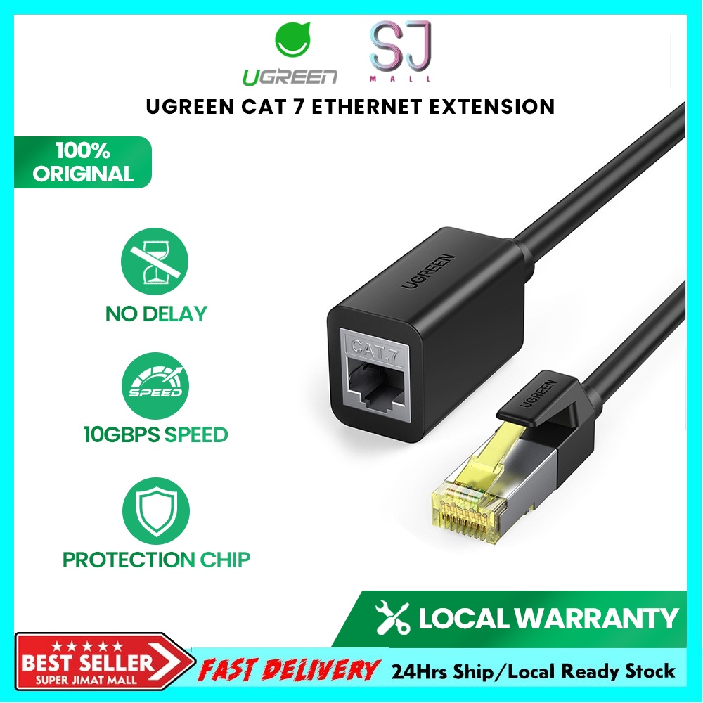 UGREEN Ethernet Cat 7 Extension Network Cable 10Gbps RJ45 Male to ...