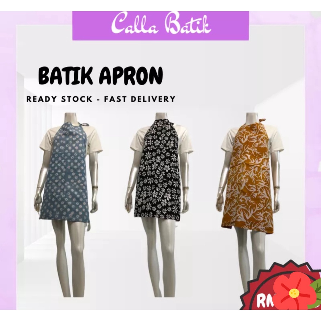 ( READY STOCK) SW0132 Batik Handmade Apron Malaysia Batik Souvenir ...