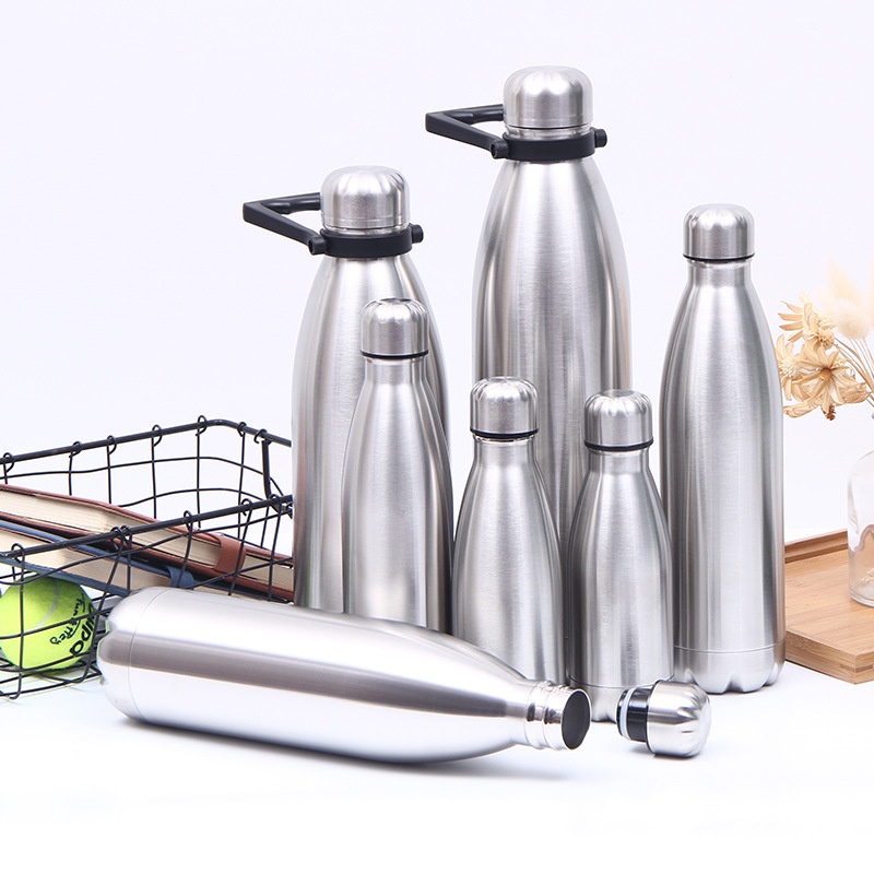 750ml/1000ml/1500ml/1800ml 304 Stainless Steel Vacuum Insulated Coke Bottle Flask Sport Water ...