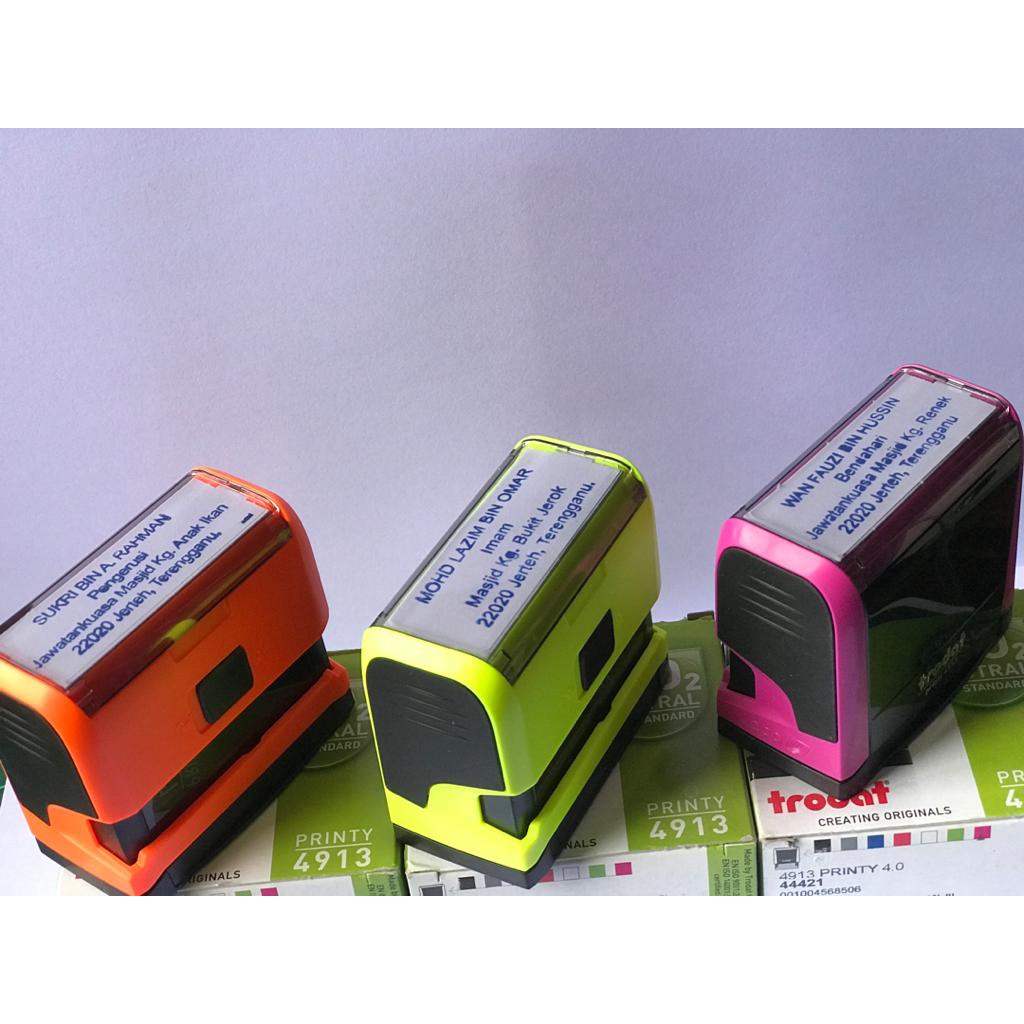 Cop Rubber Stamp Normal I Cop Bulat Self Ink | Shopee Malaysia