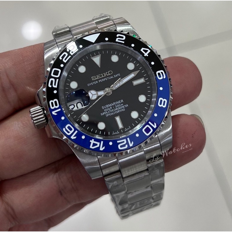 Seiko Mod Batman Jubilee stainless steel Seikolex batman batwoman ...
