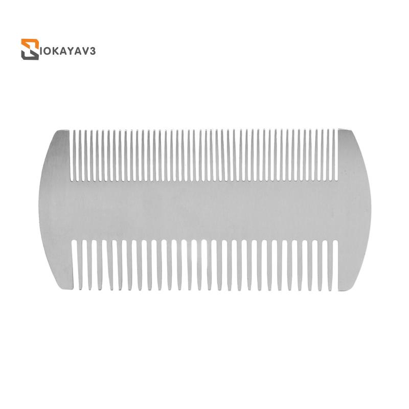 Dual Action Stainless Steel Edc Credit Card Size Comb Wallet Comb ...