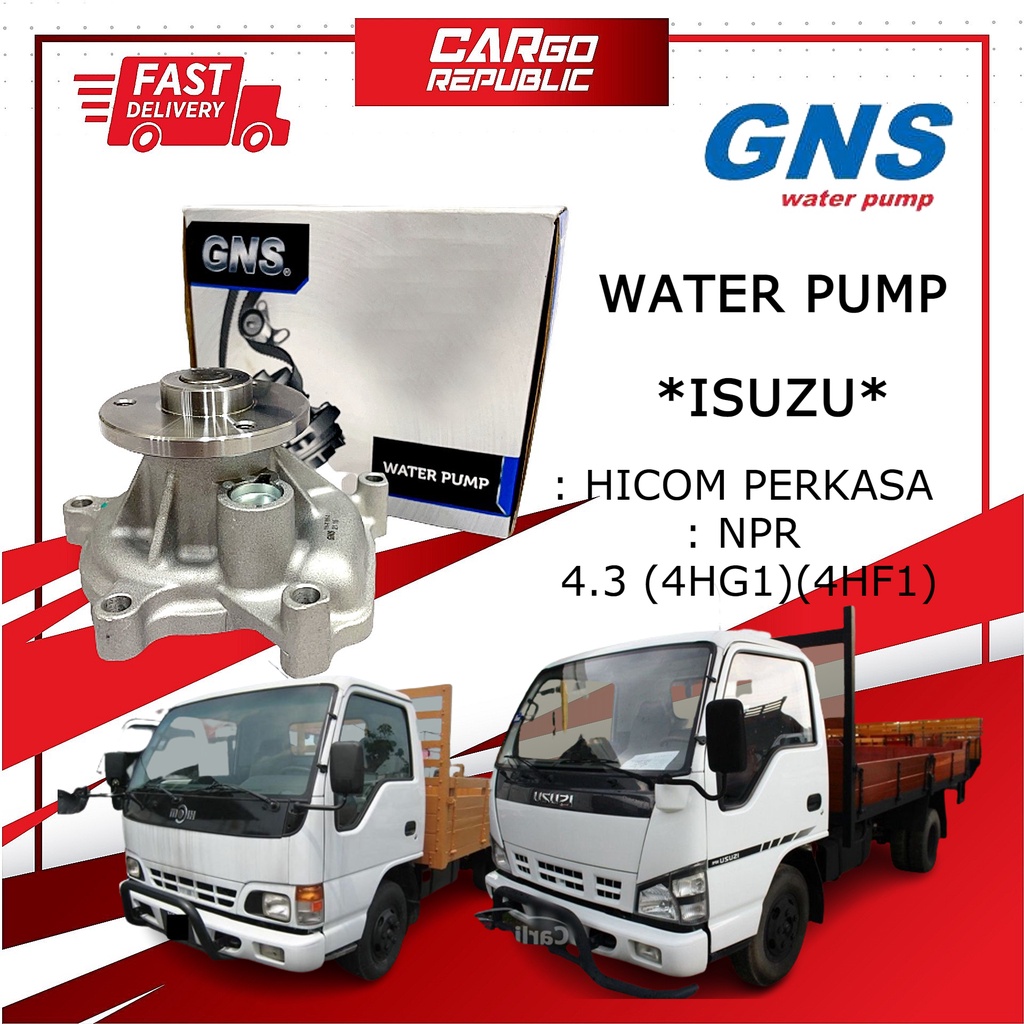 GNS Water Pump Isuzu Hicom Perkasa NPR 4.3(4HG1)(4HF1) Quality ...