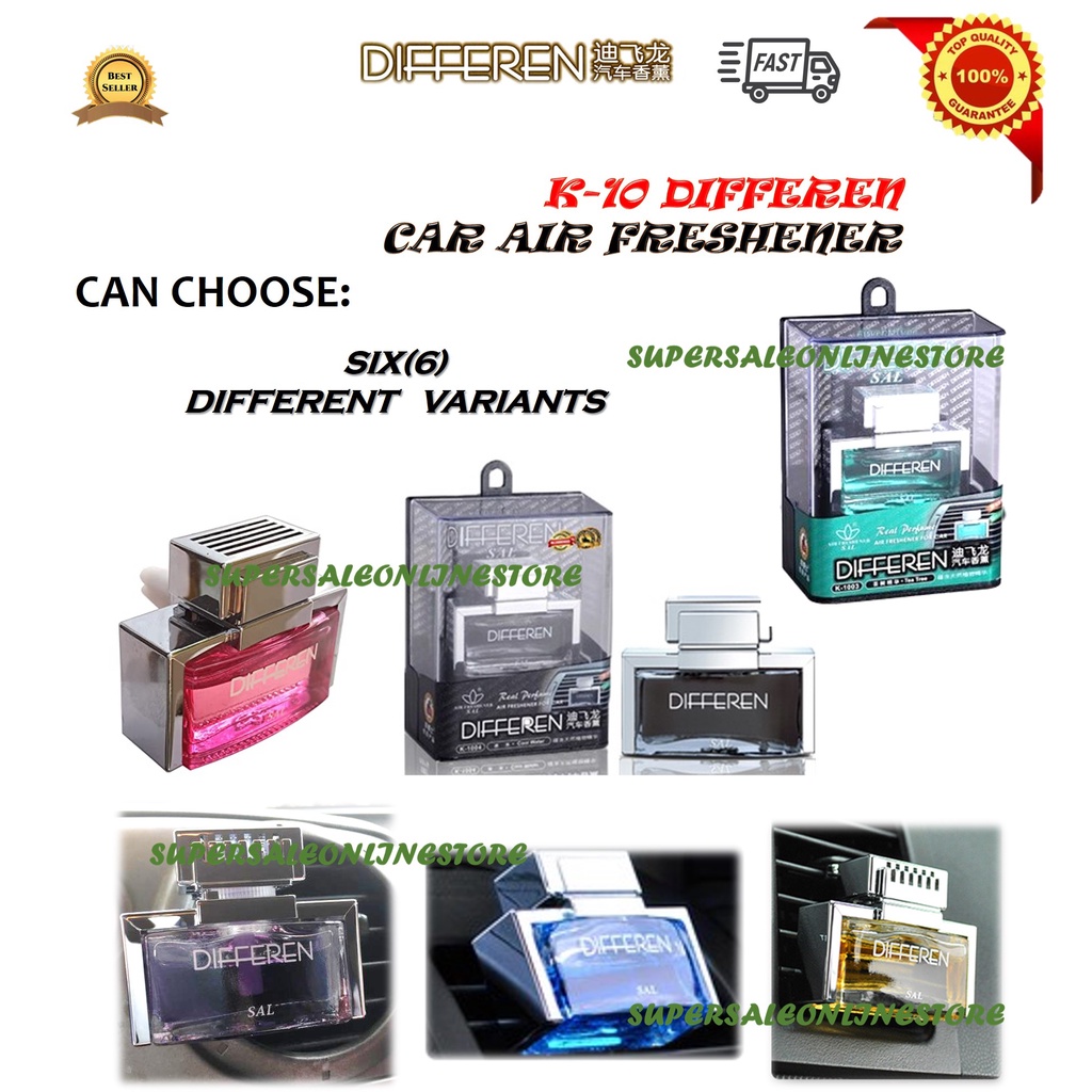 (ORIGINAL) DIFFEREN CAR PERFUME K-10 CAR DIFFEREN AIR FRESHENER AND ...