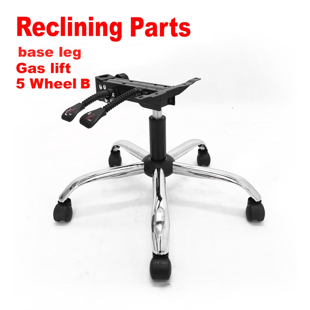 (big one)office chair chrome Base leg hydraulic pump roller wheel ...