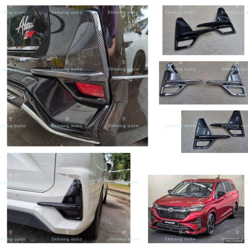 Perodua alza new facelift 2022-2023 rear bumper reflectors frame cover ...