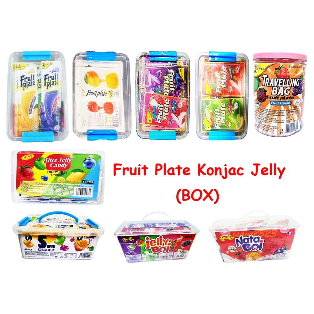 [HALAL] Fruit Plate Konjac Jelly Keping Slice Jelly (40pcs / 30pcs ...