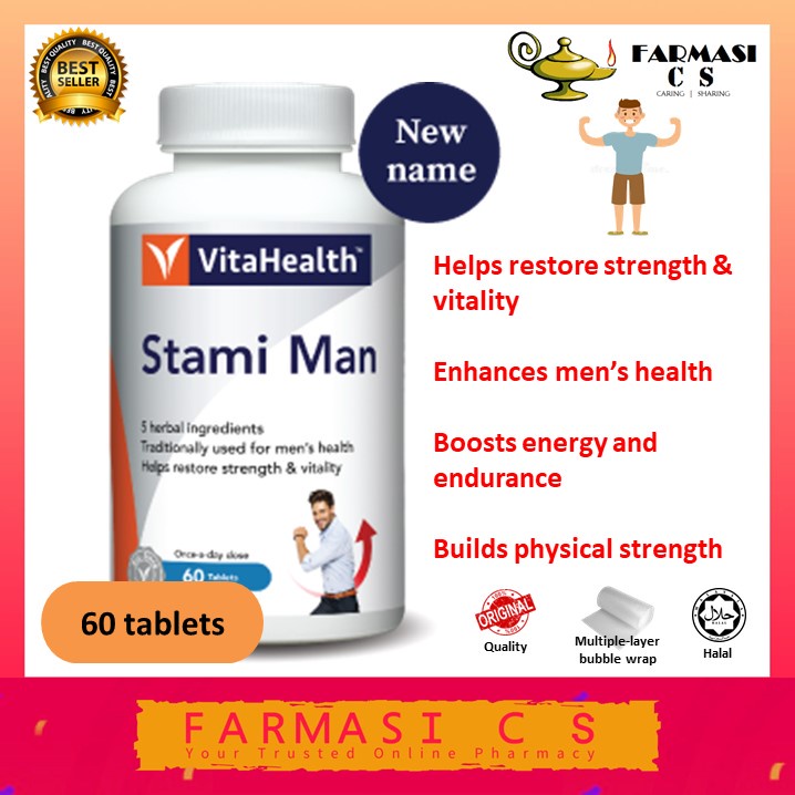 VitaHealth Stami Man 60 tablets EXP:02/2026 [ Vita Health Vitahealth ...