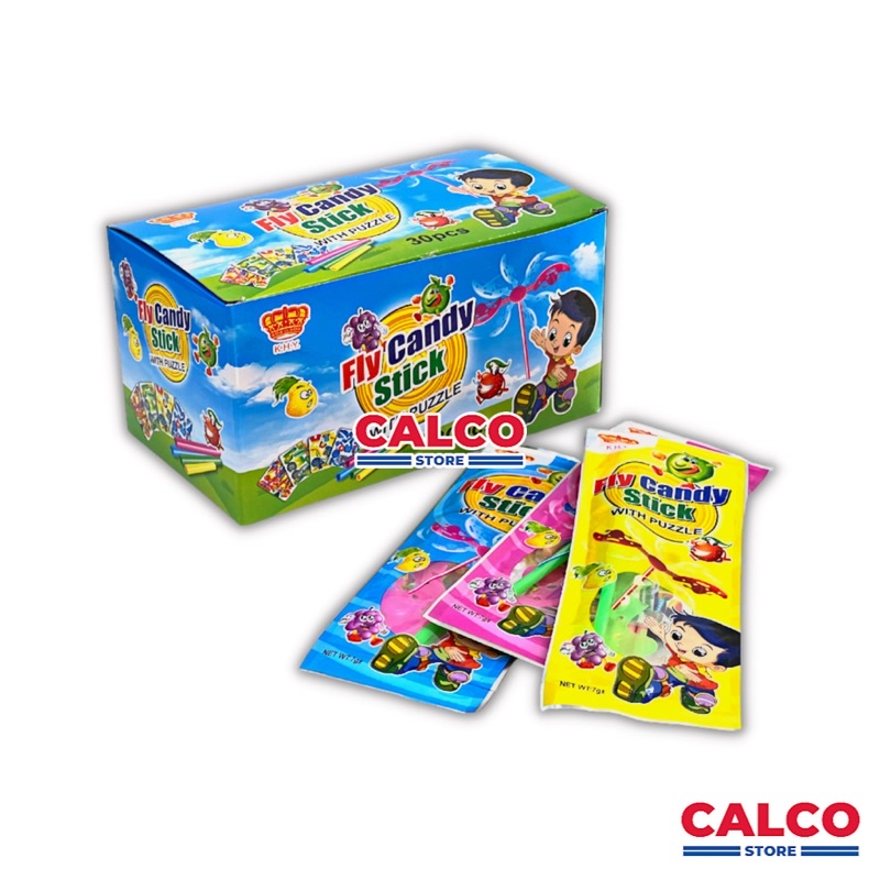(7g x 30pcs) Khy Fly Candy Stick With Puzzle | Shopee Malaysia