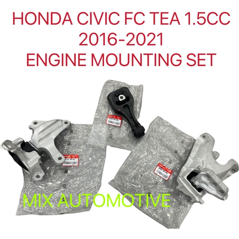 ORIGINAL HONDA CIVIC FC TEA 1.5CC TURBO 2016 - 2021 ENGINE MOUNTING SET ...