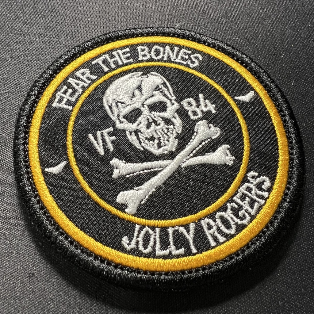 Patch Fear The Bones Jolly Rogers Embroidered | Shopee Malaysia