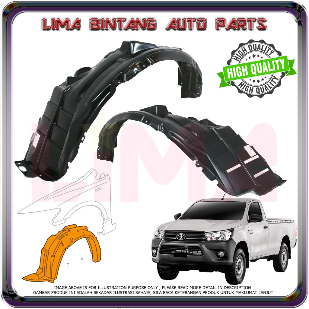 Toyota Hilux Revo 2 Door Single Cab Front Fender Protector , Fender ...