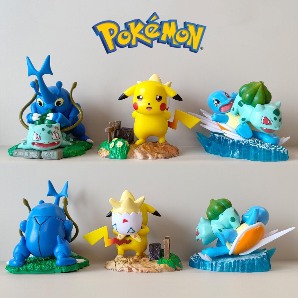 Pokemon Pikachu Bulbasaur Squirtle Togepi Heracross Mini Figure ...