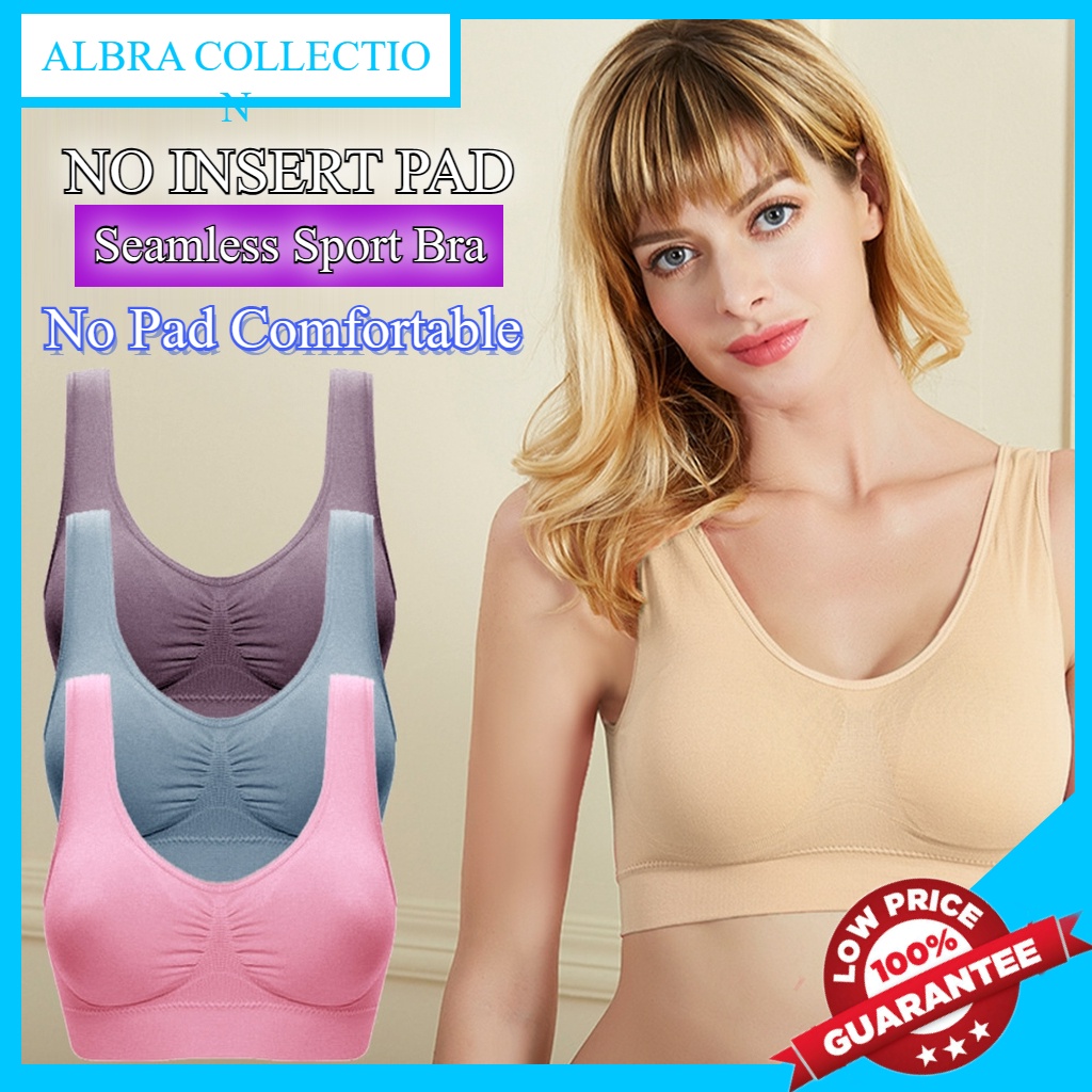 Seamless Sport Bra Double Layer Pushup Bra Genie Bra Bra Sport Murah