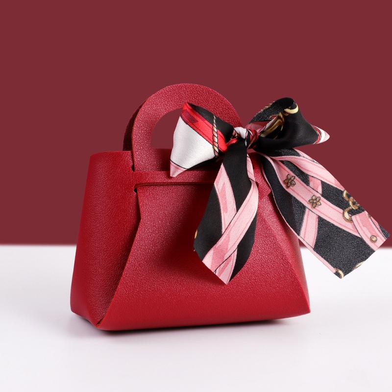 European Style Leather Gift Bag (M) Goodies Bag Doorgift Bag Wedding ...