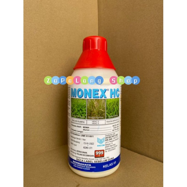 1L ANCOM Monex MSMA 39.5% Diuron 7.8% Racun Rumput Rumpai Herbicide ...
