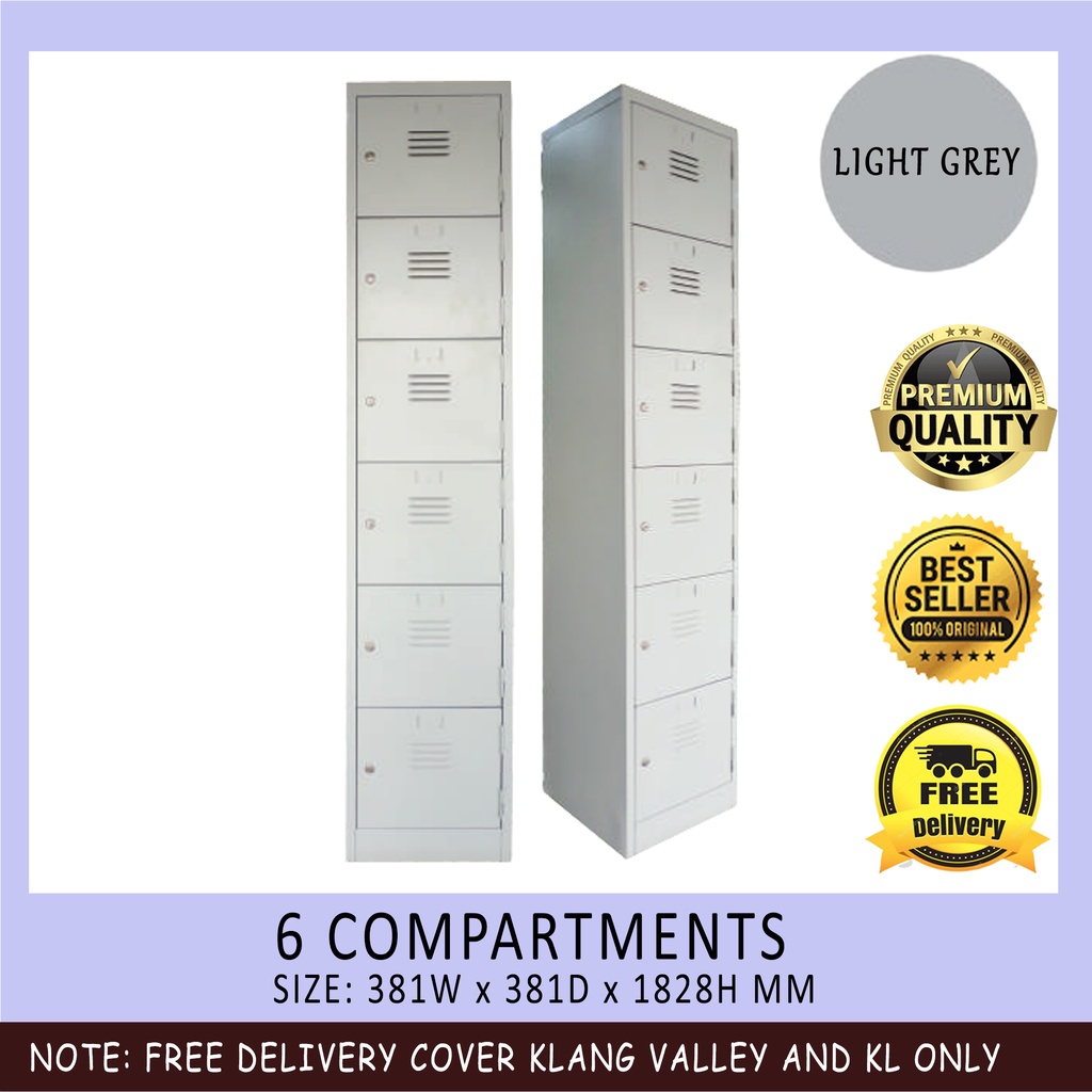 1/2/3/4/5/6 Compartments Steel Locker | Metal Cabinet | Staff Wardrobe ...