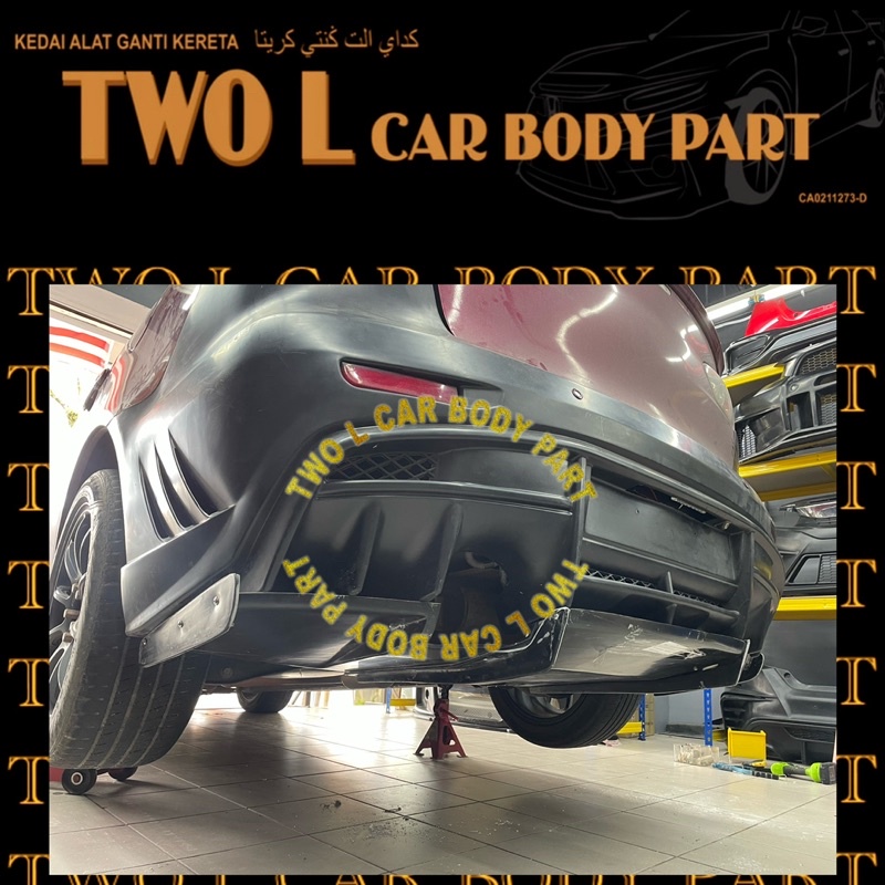 varis universal rear diffuser v2 model ( pnp for lancer inspira evo x ...