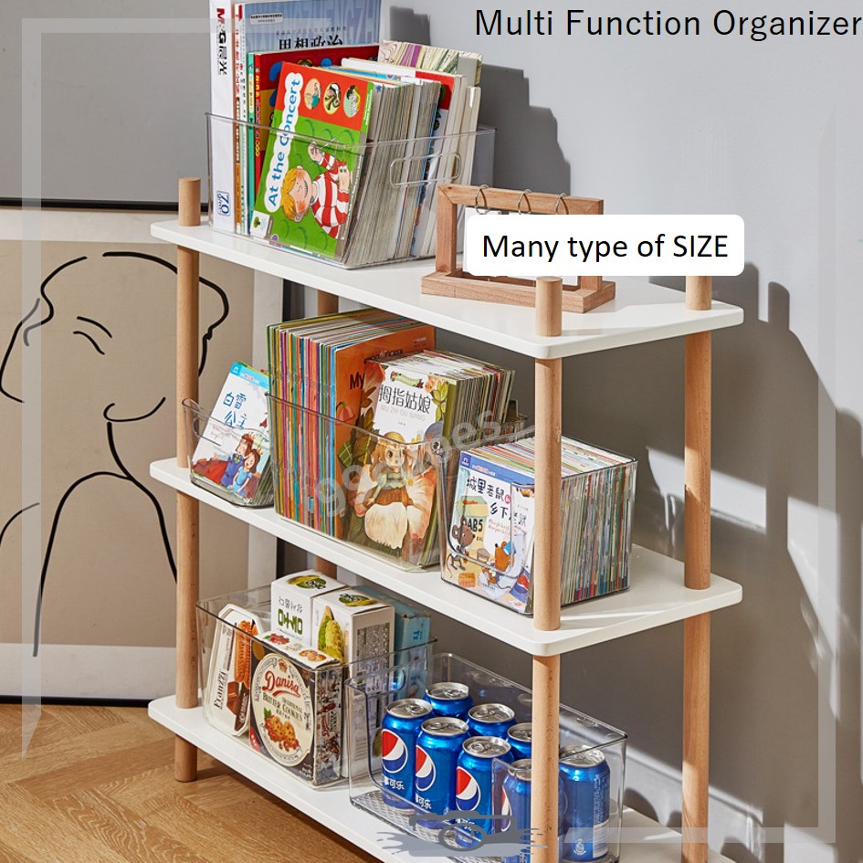 Multipurpose Storage Basket Box Cosmetic Fridge Kitchen Book Acrylic ...