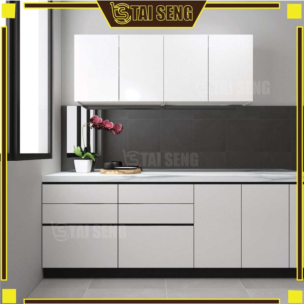 TAI SENG Nox Classic 2 doors style kitchen cabinet wall cabinet hanging ...
