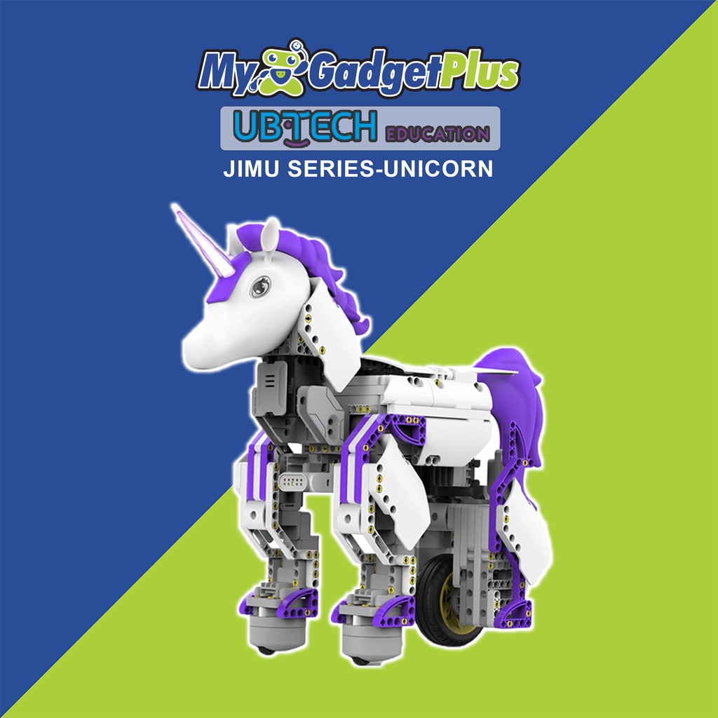 UBTECH Mythical Series Unicornbot Kit-App-Enabled Building & Coding Stem Learning Kit , Purple ...
