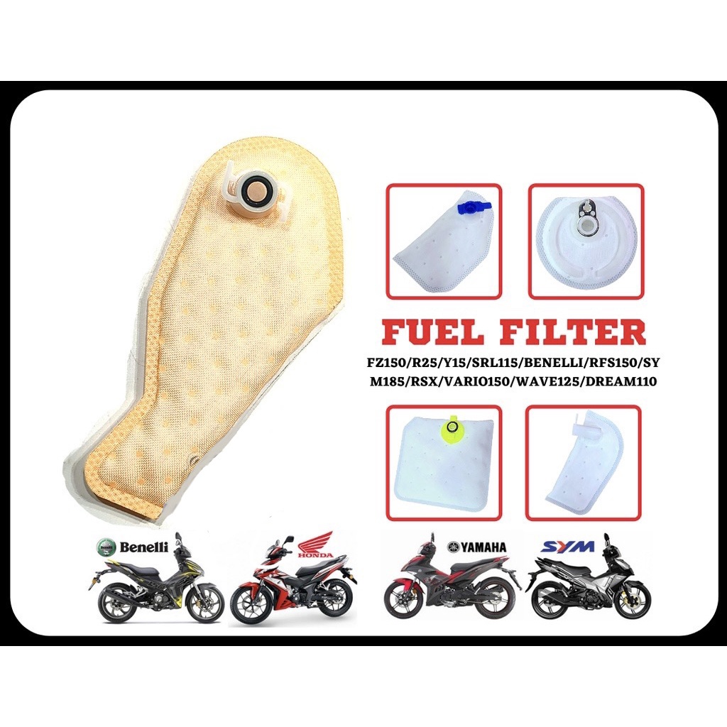 PETROL FUEL PUMP FILTER SYM VF3I BENELLI RFS150 YAMAHA Y15 FZ R15 NMAX ...