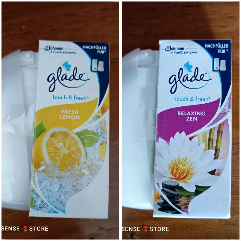 2 In 1 mini Glade touch and Fresh Lemon/ Relaxing zen home fragrance ...