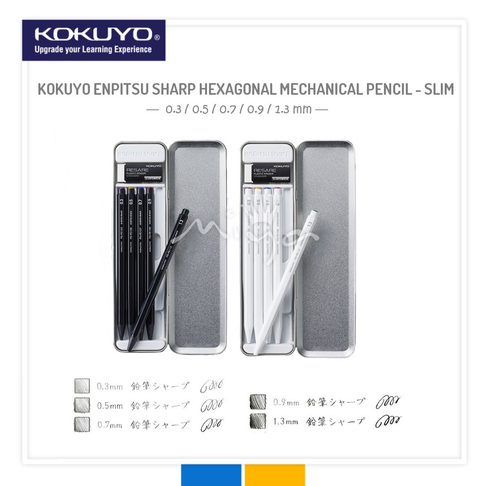 [ LIMITED ] KOKUYO ENPITSU SHARP HEXAGONAL MECHANICAL PENCIL SET WITH CASE | Shopee Malaysia